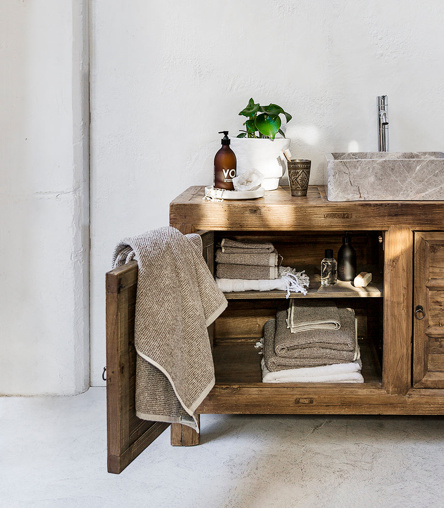 Tweed Bath Towel / Light – Indie Home Collective